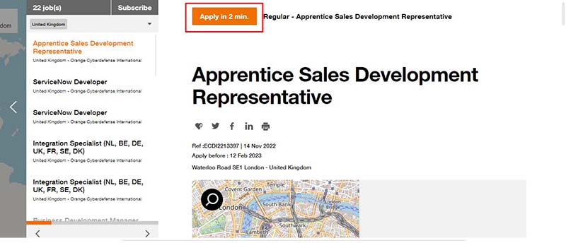 How to get a job at Orange 【 2025